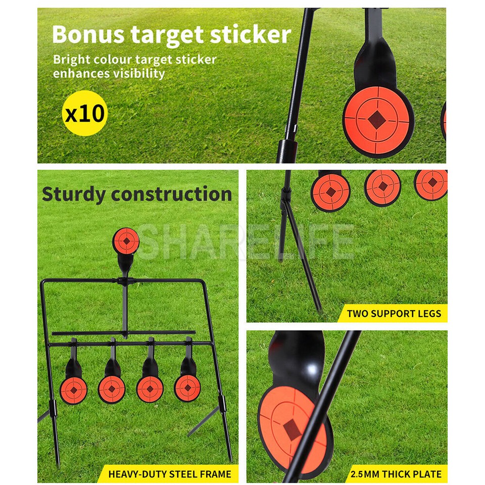2.5MM Shooting Targets Metal Splatter Archery Target Resetting Air ...
