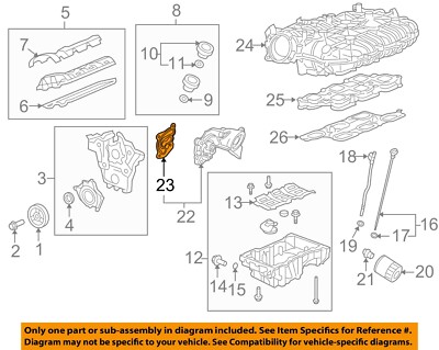GM OEM 04-24 ATS EngineTransaxle Engine Parts-Adapter Gasket 12687466 ...