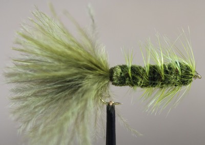 Fly Fishing Flies (Bass, Bluegill, Perch, Trout) Woolly Bugger Olive (x ...