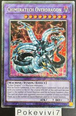 Carte YU-GI-OH! CHIMERATECH OVERDRAGON RA03-EN166 PSR NEUF | eBay