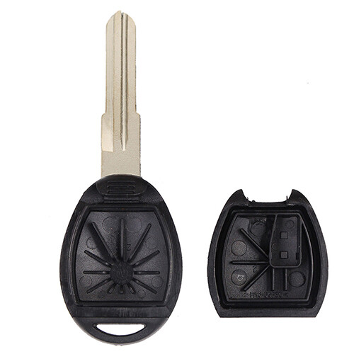 2 Uncut Blank Transponder Key Case Shell Fob for Land Rover Freelander ...