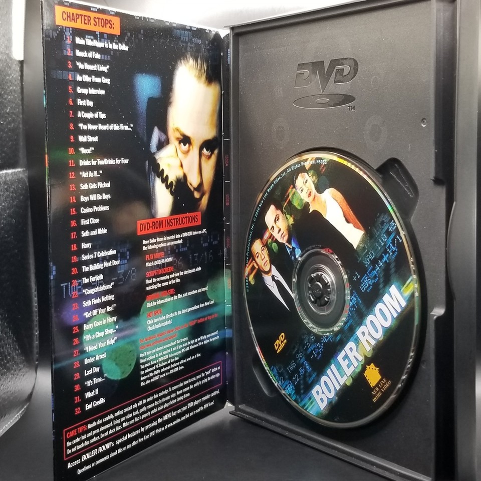 Boiler Room DVD 2000 Giovanni Ribisi Vin Diesel Crime Drama Thriller ...