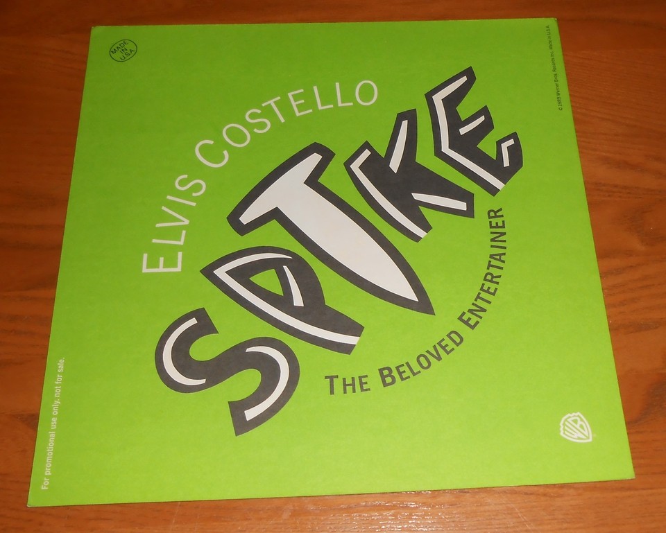 Elvis Costello Spike The Beloved Entertainer Flat Square 1989 Poster ...