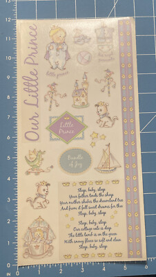 PSX Designs Sticker Sheet Lot Our Little Prince Baby Boy 2004 | eBay