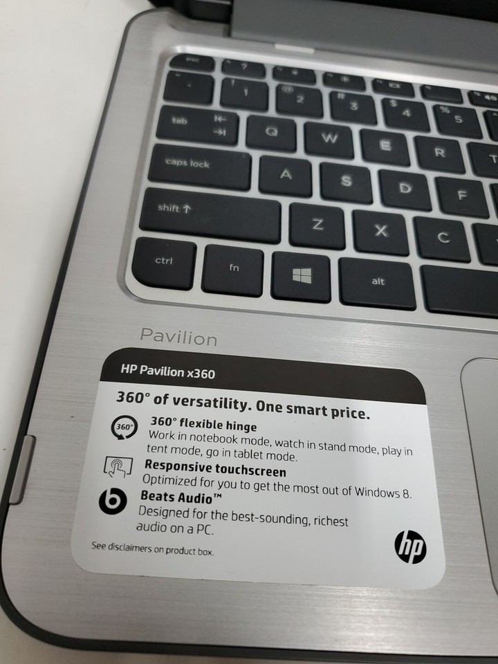 HP Pavilion x360 RT3290 Beats Audio Intel Pentium N3540 2.16GHz 4GB ...