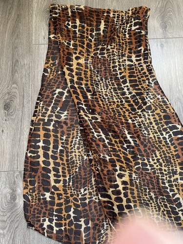 Womens Leopard / Animal Print Chiffon Scarf By Wallis | eBay
