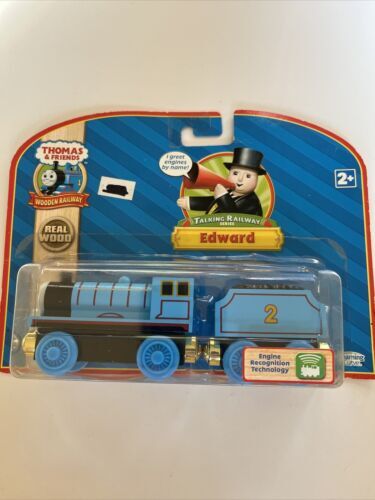 Thomas & Friends Wooden Train Tank Engine Talking Railway Series Edward ...