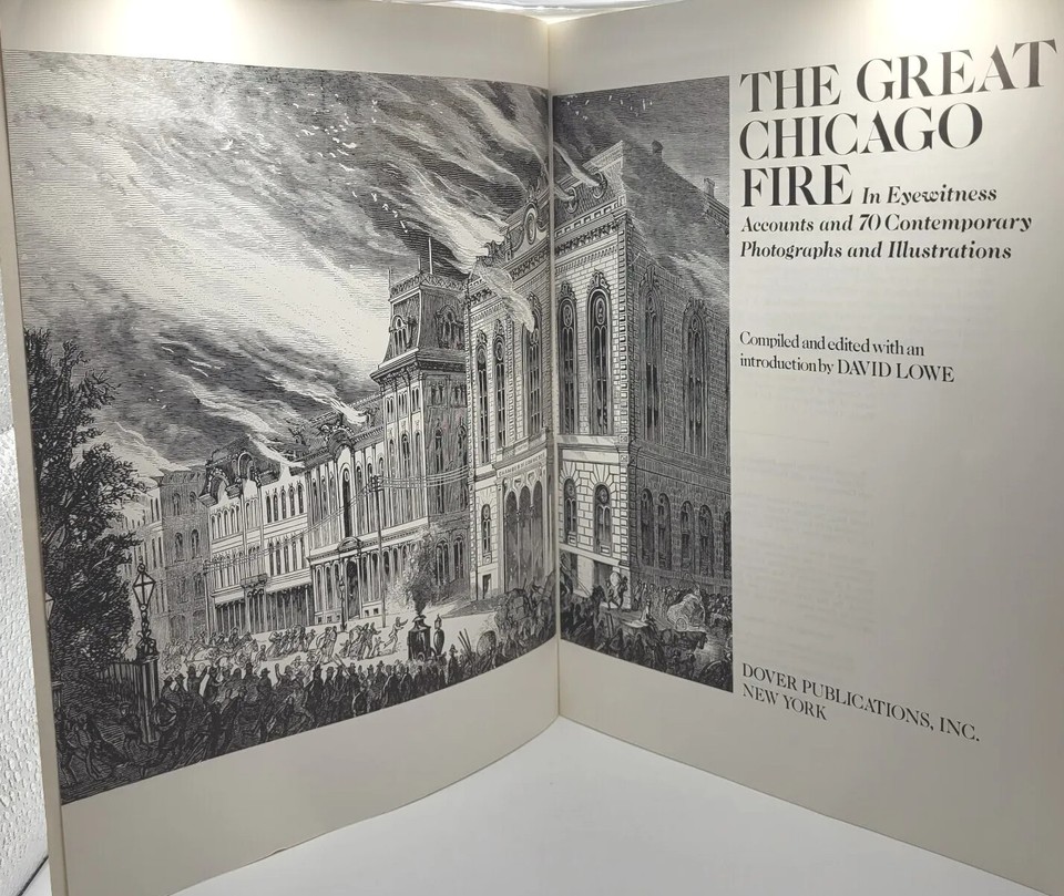 VTG 1979 The Great Chicago Fire, David Lowe, Dover Pubs, 1st Edition ...