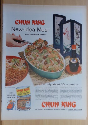1959 magazine ad for Chun King Chinese Food - Chow Mein Idea Meal ...