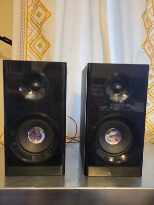 Philips Micro Music System Set Of Two Black Speakers | Model BTM2180 ...