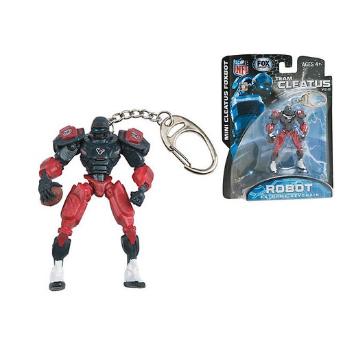 New NFL FOX Sports Robot Cleatus Action Figure Version 2.0 Key Chain ...