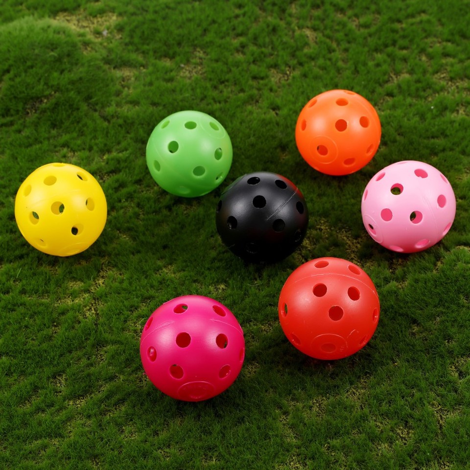 Colored Practice Golf Balls Small Plastic for Games Toys Backyard ...
