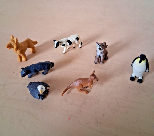21 Miniature Rubber Wild Animals, Zoo Animals, Panda's, TIGER, MORE | eBay