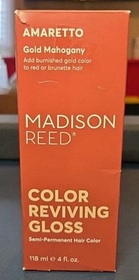 Madison Reed Color Reviving Gloss AMARETTO Gold Mahogany Tones 4 Fl. Oz ...