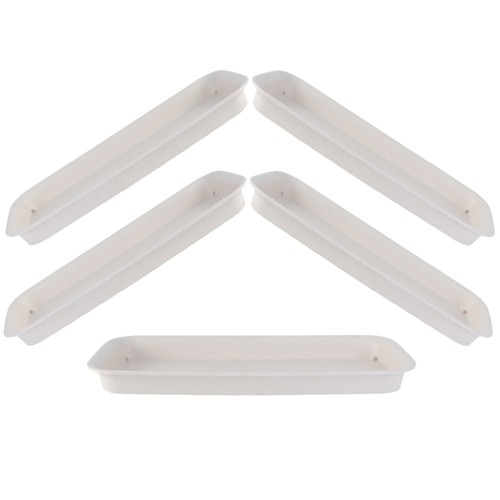 5 Pcs Waterproof Tray Rectangular Flower Pot Rectangle Planter Saucer ...