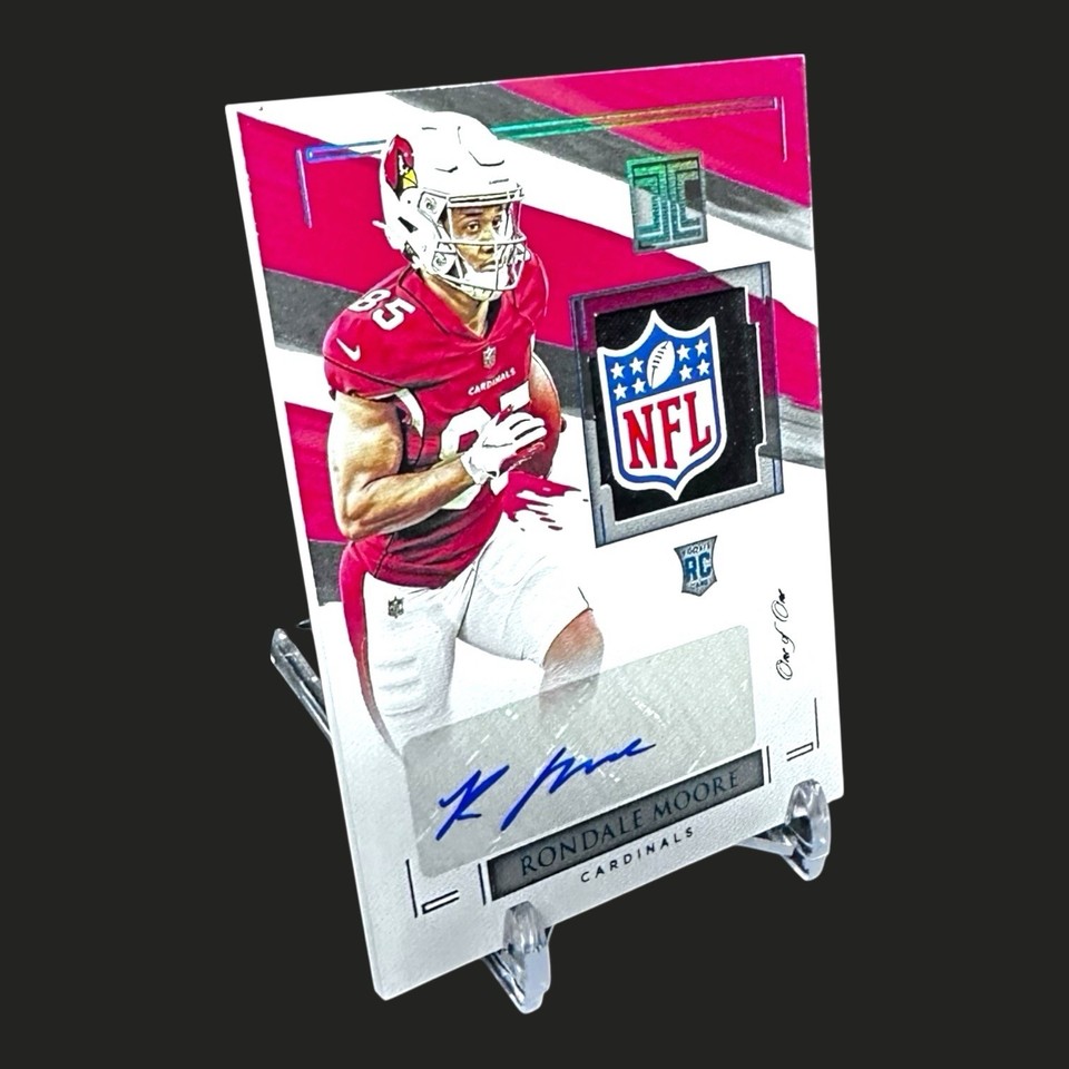 2021 Panini Impeccable Rondale Moore 1/1 Rookie Patch Auto NFL LOGO # ...