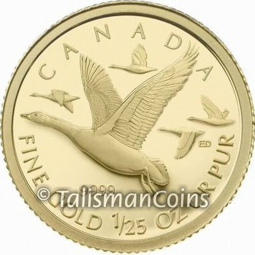 Canada 2011 Flock of Geese Goose 50 Cents 1/25 Oz .9999 Pure Gold Prf ...