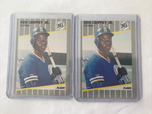 2x 1989 FLEER KEN GRIFFEY JR. ROOKIE CARD | eBay