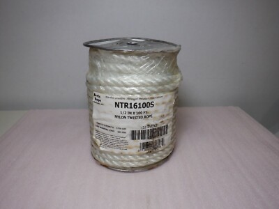 BEVIS ROPE NTR16100S 1/2 IN X 100 FT NYLON TWISTED ROPE | eBay