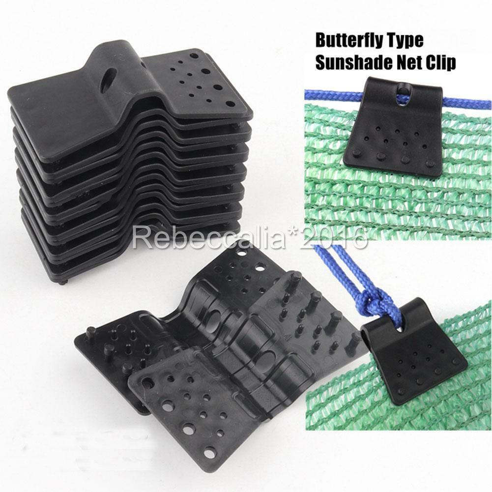 100x UV Fabric Clips Greenhouses Shade Fasten Hang Net Clips Expand ...