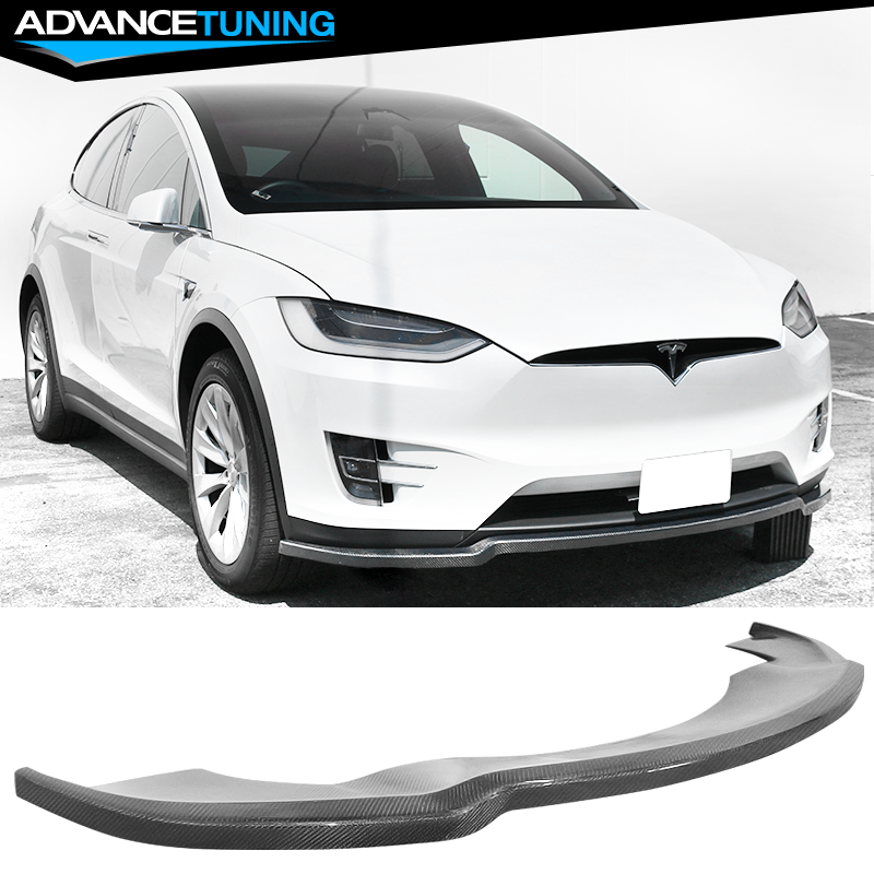 Fits 16-20 Tesla Model X MX Style Front Bumper Lip Spoiler Splitter ...