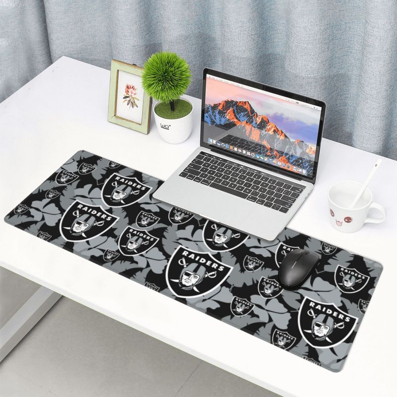 Las Vegas Raiders Oversize Rubber Keyboard Pad Printed Mouse Pad 11 ...