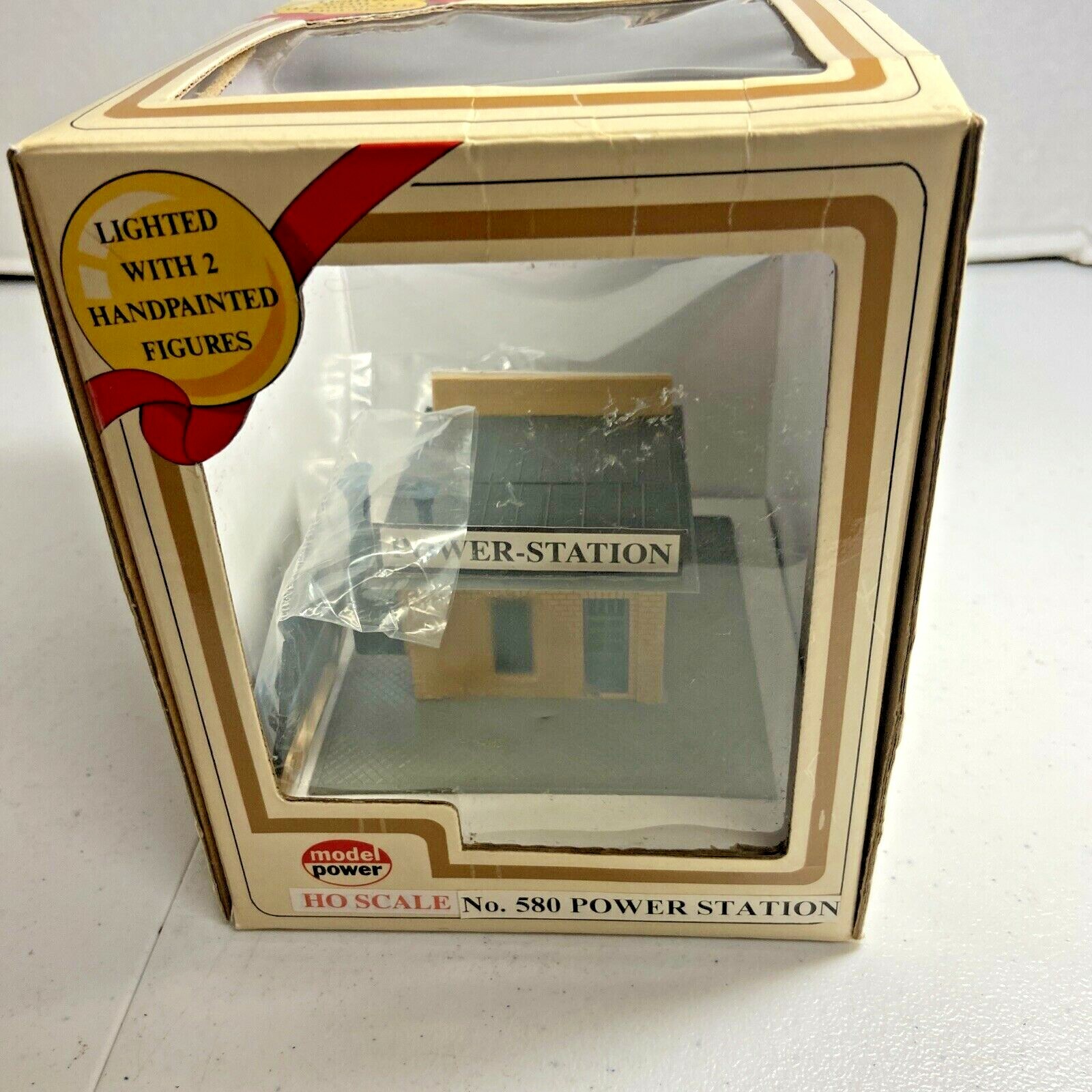 Model Power HO Scale Built Up Building Lighted Kit # 580 Power Station ...