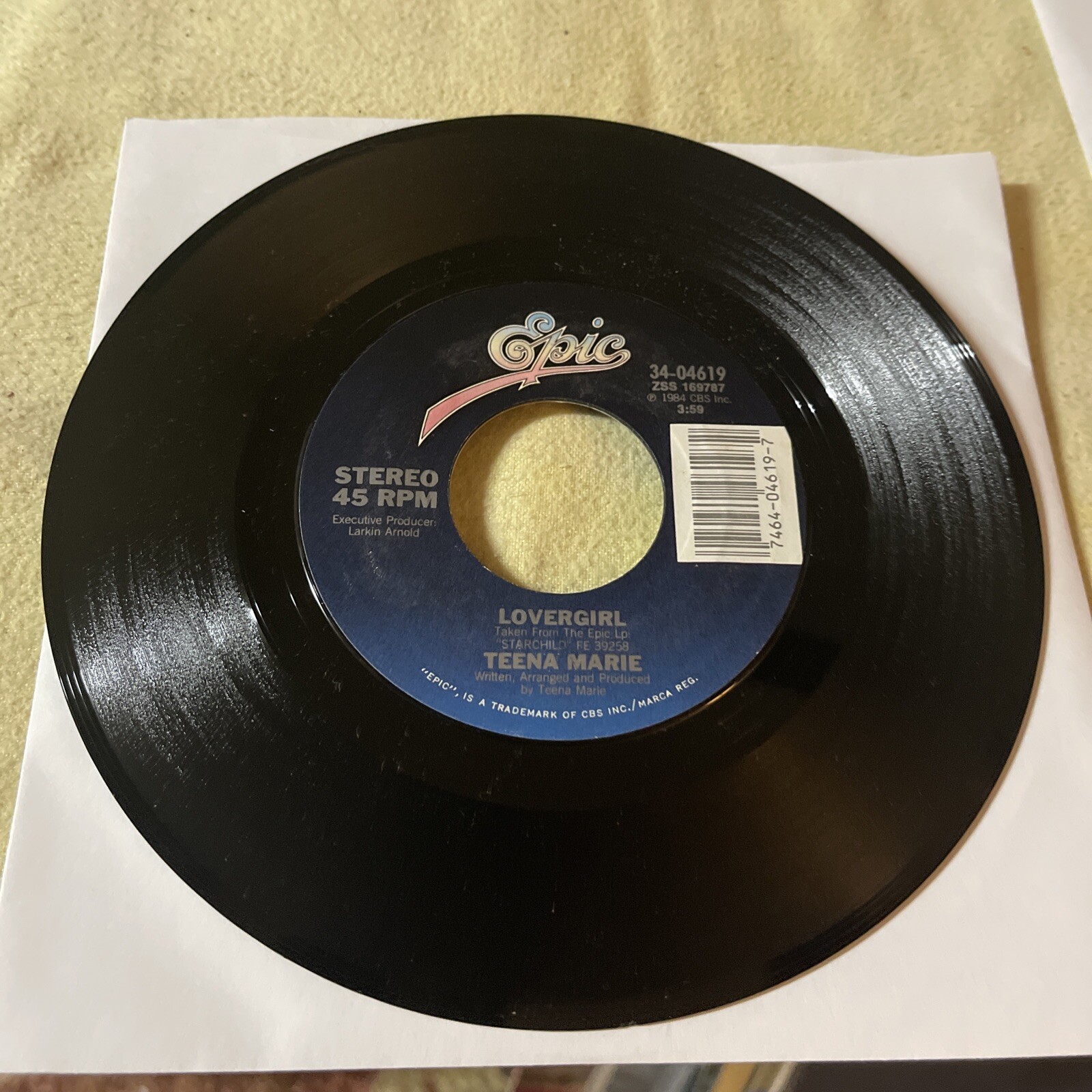 TEENA MARIE LOVERGIRL / INSTRUMENTAL 45 7" VINYL RECORD EPIC | eBay