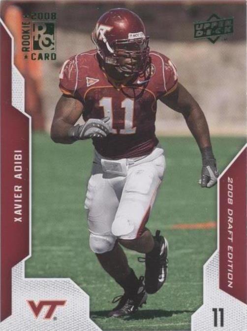 2008 Upper Deck Draft Edition - Xavier Adibi #100 Green Exclusives (RC ...