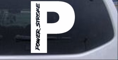 Powerstroke Diesel Big P Car or Truck Window Laptop Decal Sticker 14X11 ...