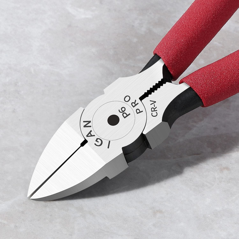 IGAN-P6 Wire Flush Cutters, 6-Inch Ultra Sharp & Powerful Side Cutter ...