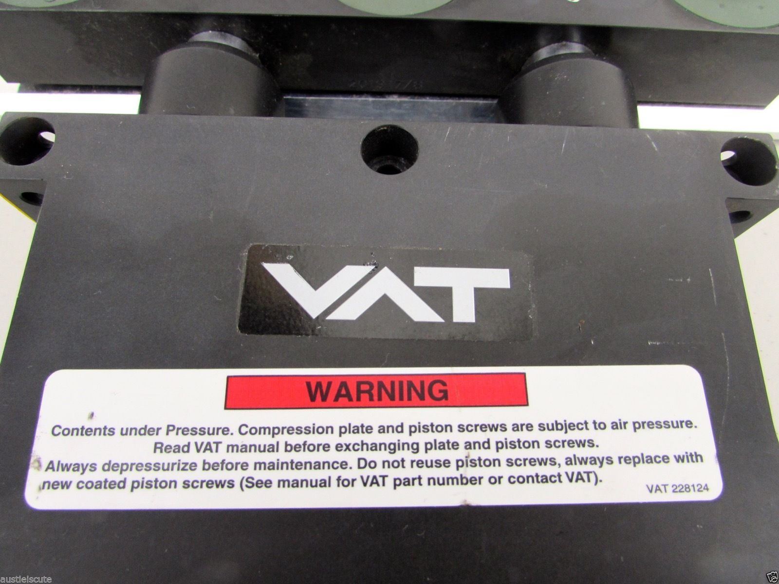 VAT Made in Switzerland Slit Valve 07512-UA24 A-325128 Wafer Transfer ...