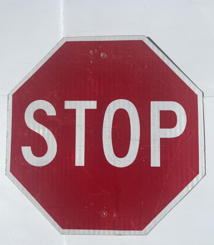 LARGE ALUMINUM USED TRAFFIC STOP SIGN 30X30 | eBay