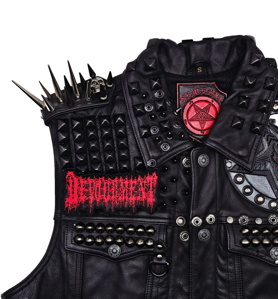 DEVOURMENT RED LOGO (shaped border) EMBROIDERED PATCH | eBay UK