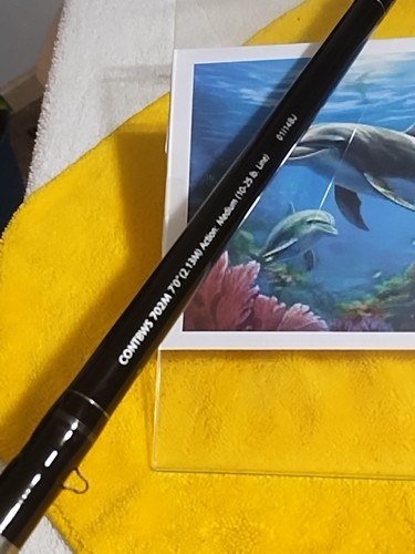 New Trolling Fishing Rod Contender 7' Med 20-25lb And Reel Calypso Blue ...