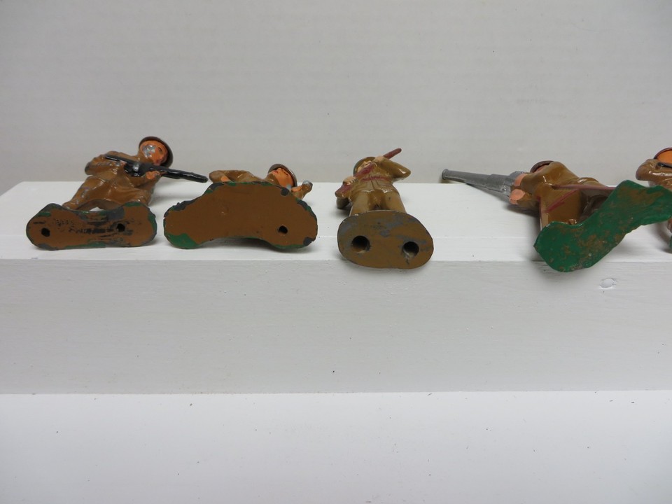 7 Cast Military Men Soldiers Various Positions and Poses Maybe Barclay ...