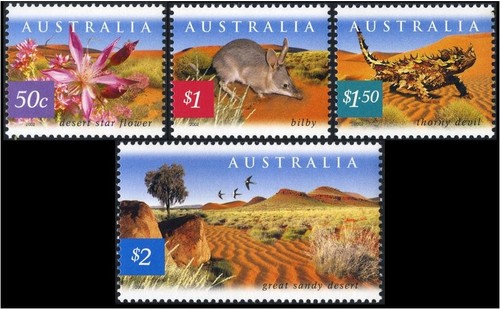 AUSTRALIA 2002 Nature of Australia - Desert Fauna & Flora Set of 4 MNH ...