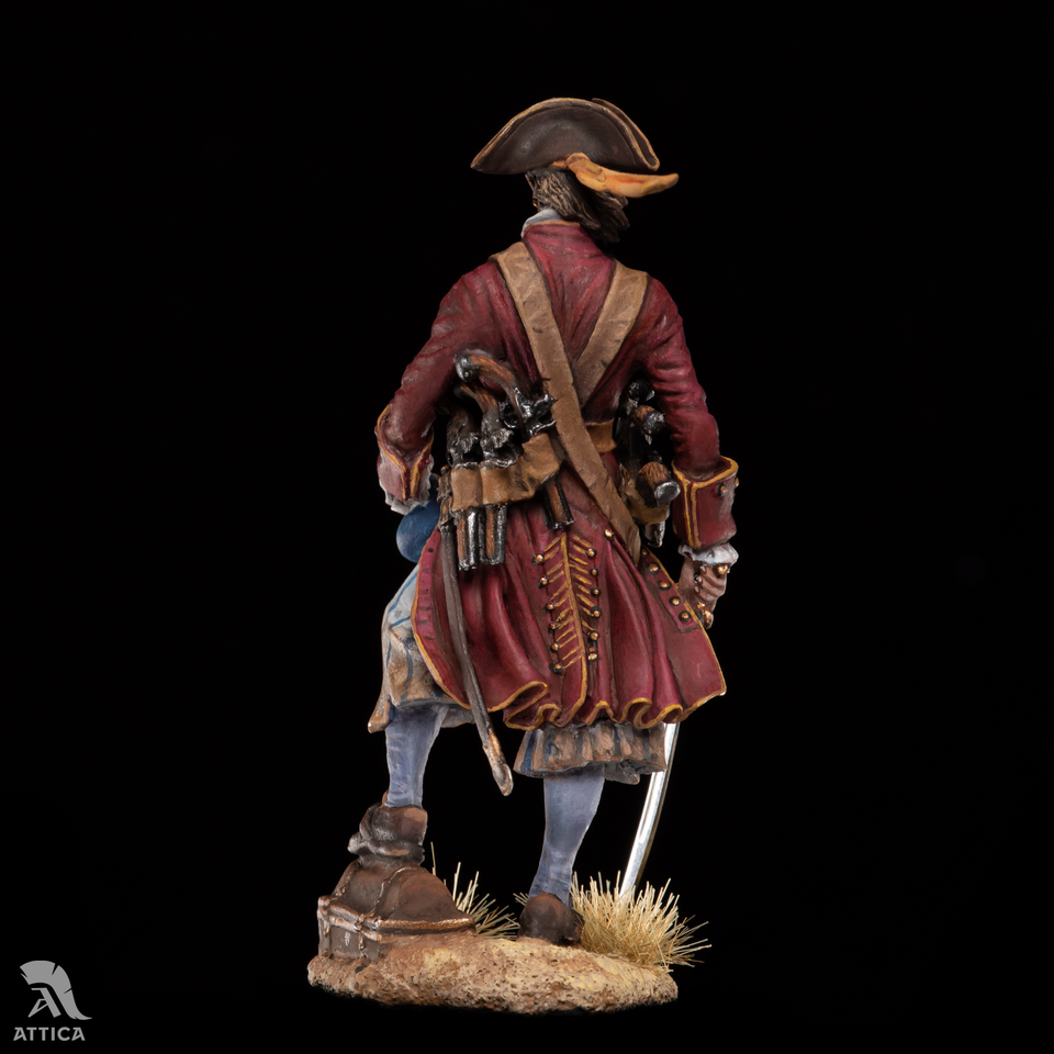 Blackbeard Pirate 54mm Painted Miniature Tin Toy Soldier | Art Level | eBay