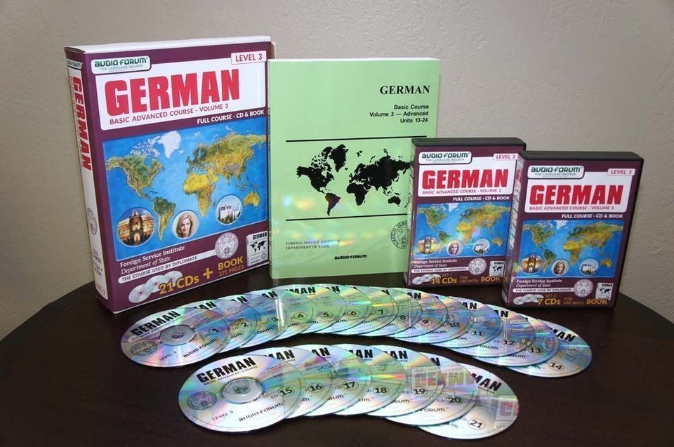 FSI: Basic German 3 - Advanced (21 CDs/Book) by Foreign Service ...