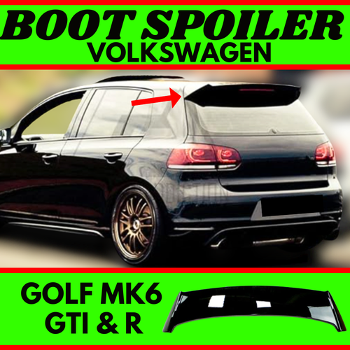Osir Style Spoiler For VW Golf MK6 Volkswagen GTI R Boot Wing Hatchback ...