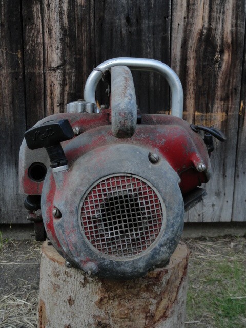 RARE Antique MALL Chainsaw Chain Saw w/ 20" Bar & Log Spikes Model 12A ...