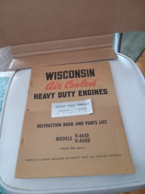 WISCONSIN ENGINE V460D V461D INSTRUCTION BOOK AND PARTS LIST | eBay