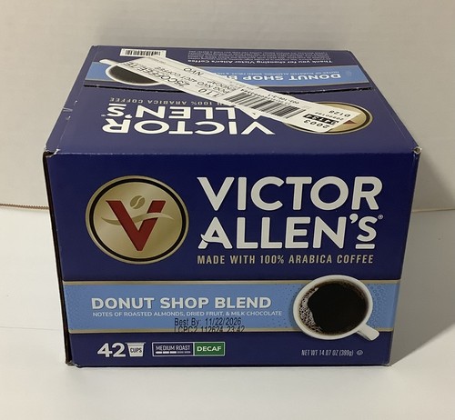 Decaf Victor Allen Donut Shop Blend Medium Roast Keurig K-Cup Pods - BB ...