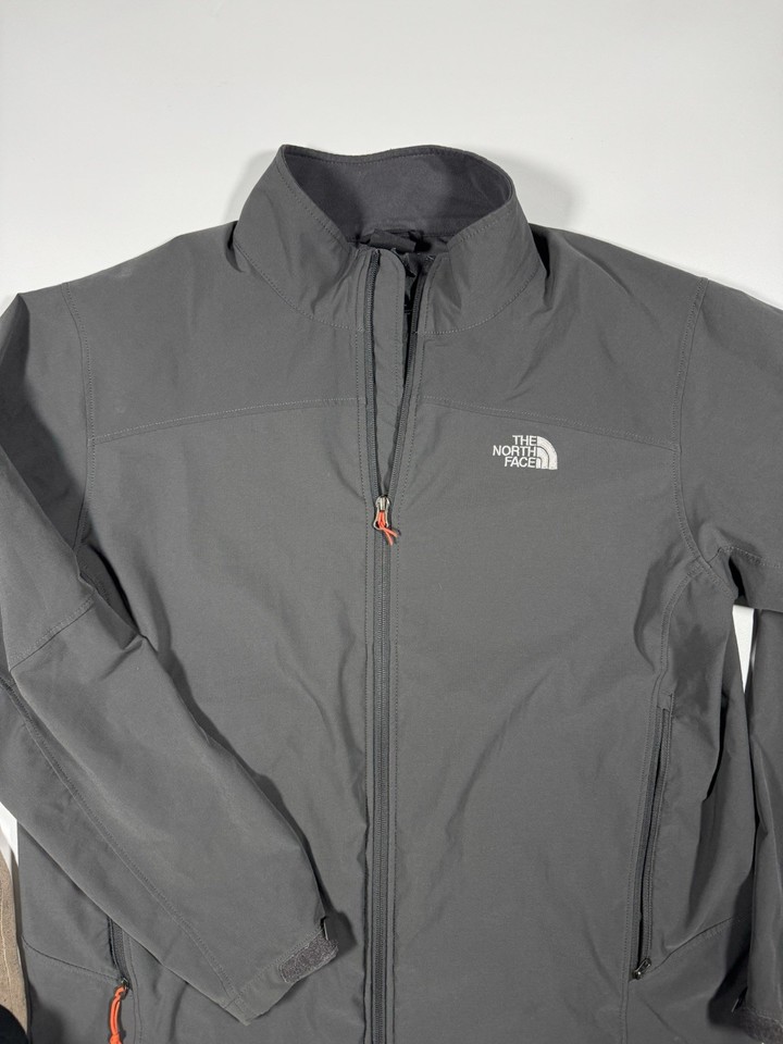 The North Face Men’s Soft Shell Jacket Gray Fleece Lined Full Zip XL | eBay