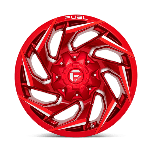 22X10 Fuel 1PC D754 REACTION 8X6.5 -18MM CANDY RED MILLED (4) | eBay