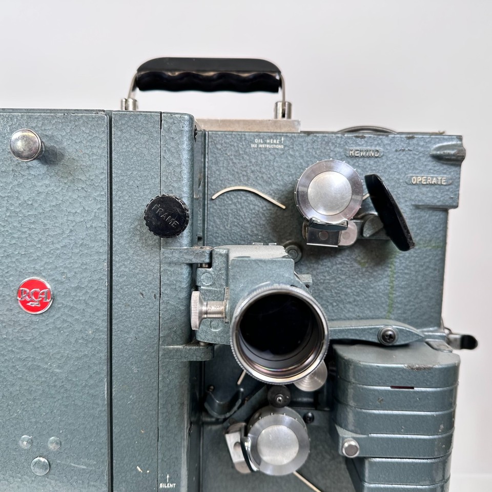 Vintage RCA Model 400 16mm Film Projector & Speaker WWII Era Vintage | eBay
