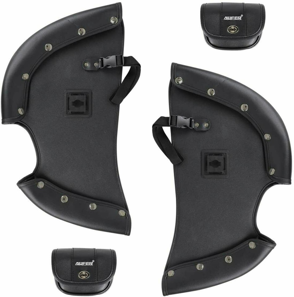 Motorcycle Soft Lowers Chaps Leg Warmer Wind Deflectors Engine Guard ...