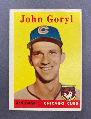 1958 Topps #384 John Goryl RC (Chicago Cubs) ROOKIE! (A) | eBay