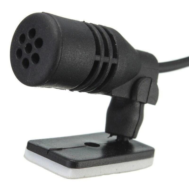 3.5mm Wired External Microphone Car Head Unit Radio Stereo Slim Mic ...
