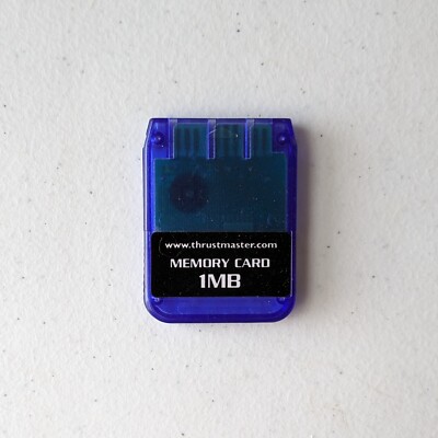 Blue Thrustmaster Sony PlayStation 1 PS1 PSX PSone 1MB 15 Blocks of ...